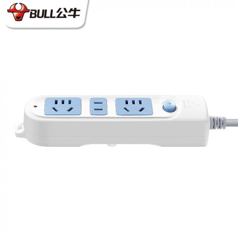 公牛（BULL） GN-606 新国标插座 3位总控（单位：个） 1.8米 白色